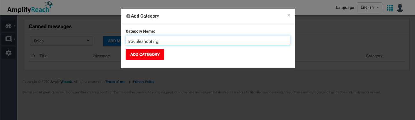 Setting Canned Messages for Agents